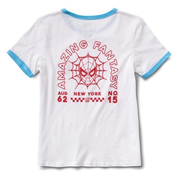 Vans | Tops | Vans Marvel Spidey Ringer Tee | Poshmark